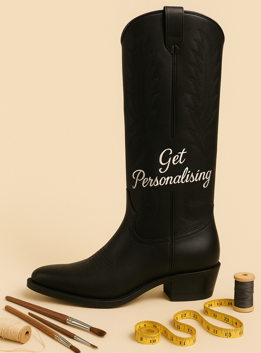 Personalised Customised Boots with Slogan, Initials or Name – DIA Studios